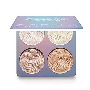 Highlighter Powder Palette, Shimmer Highlighters Makeup Iluminador, Great Long Lasting Waterproof, Glow Bronzer Highlighter Powder