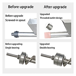 Large Size Auger Mortar Grout Gun Augers Caulking Gun With 5 Nozzles (Without Electric Drill)