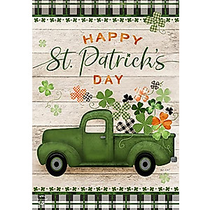 St. Pat's Pickup Holiday Garden Flag 12.5" x 18" Briarwood Lane