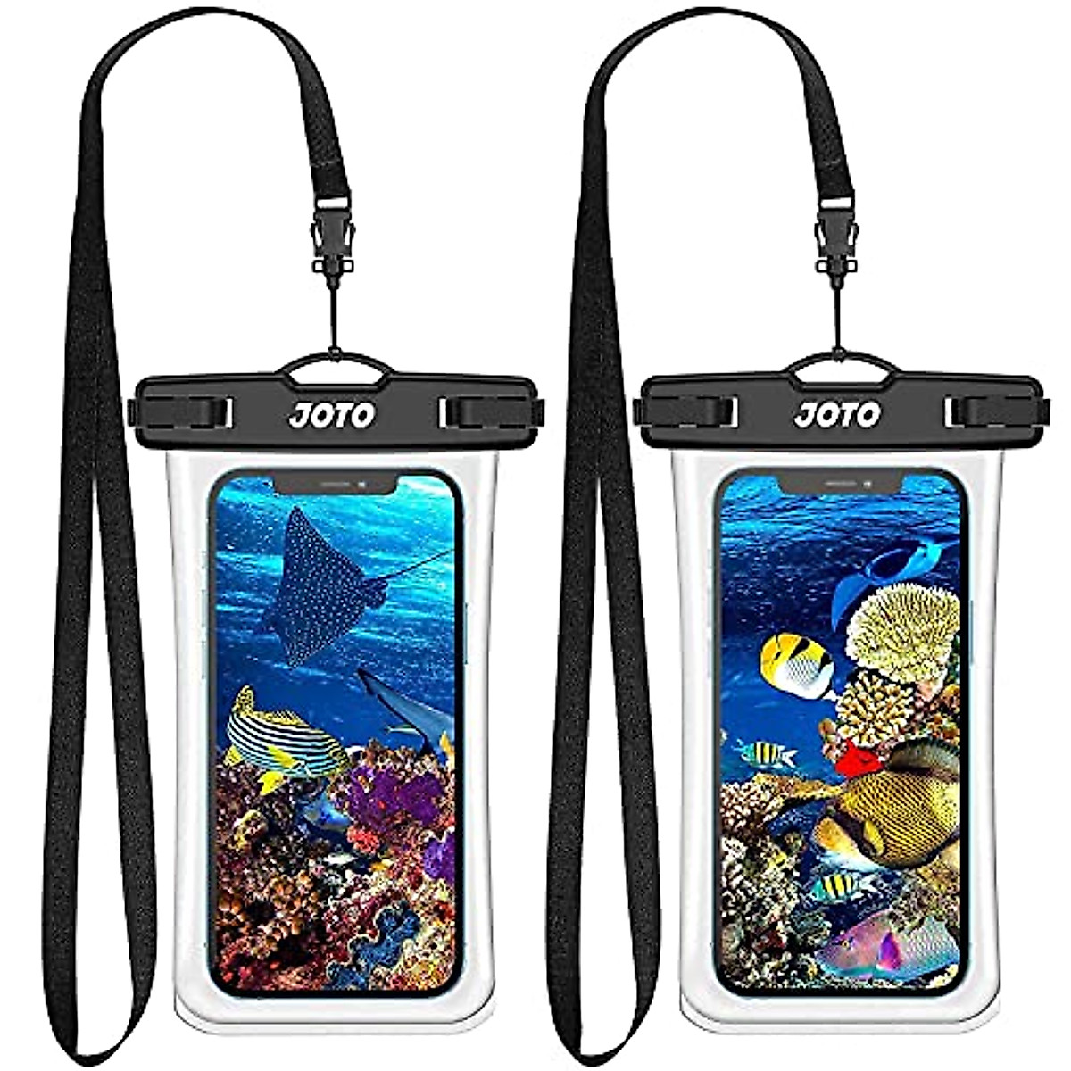 ProCase Universal Waterproof Case Cellphone Dry Bag Pouch Bundle with JOTO Universal Waterproof Pouch Cellphone Case (2 Pack)