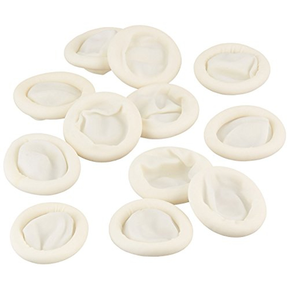 Bertech Nitrile Finger Cots, Powder-Free and Anti-Static, Medium, White (Pack of 720)