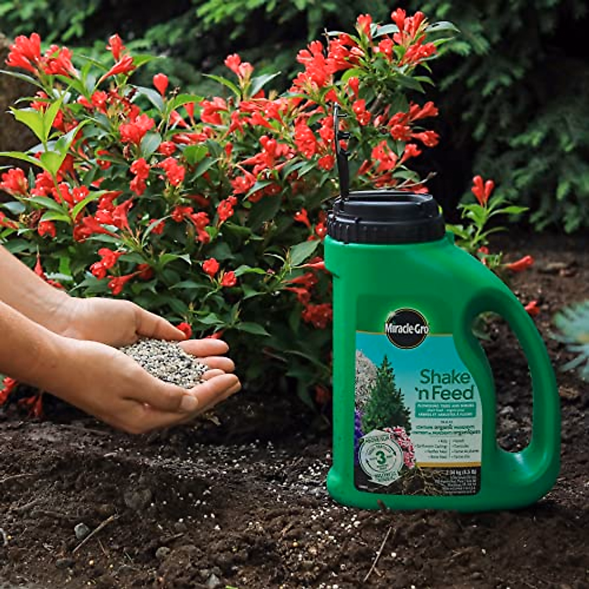 Miracle-Gro 2.04kg Shake n Feed Flowering Trees and Shrubs Plant Fertilizer