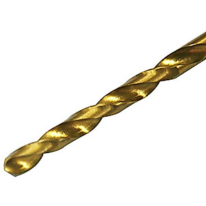 NORTOOLS Hex Shank Drill Bit Set 13 PCS High Speed Steel Titanium Coated Twist Drill Bits 1/4 Inch Quick Change Hex Driver Set for Wood Plastic Aluminum Alloy (1/16" - 1/4")