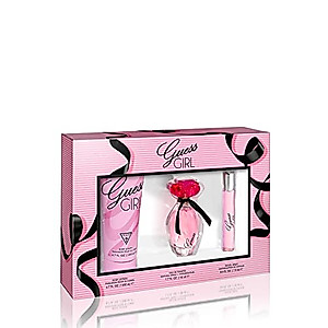 Guess Girl 3 Pc Gift Set 3.4oz EDT Spray, 0.5oz EDT Spray, 6.7oz Body Lotion GIFTSET