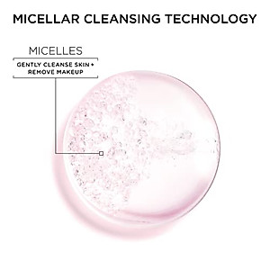 Garnier Micellar Cleansing Water, All-in-1 Makeup Remover and Facial Cleanser, For All Skin Types, 3.4 Fl Oz (100mL), 1 Count (Packaging May Vary)
