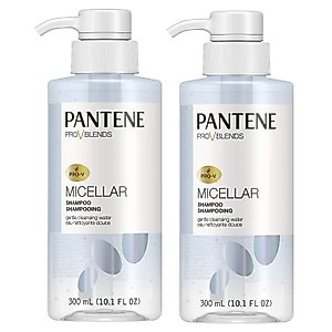 Pantene Shampoo Micellar Gentle 10.1 Ounce Pump (300ml) (2 Pack)