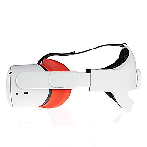 (2 Pack) Seltureone Silicone VR Face Pad Compatible for Quest 2, Face Eye Cushion Cover Mask Skin, Sweatproof Washable, Black, Red