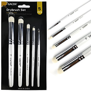GACDR Dry Brush Miniature Painting, 5 Sizes Drybrush Set for Miniature Warhammer Citadel Model Paint,Hobby Detail Paint Brushes…