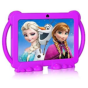 NORTH BISON Kids Tablet, 7 inch Android 11.0 Tablet for Kids, 3GB 32GB Toddler Tablet with Bluetooth, WiFi, GMS, Parental Control, Dual Camera, Shockproof Case, Educational, Games, Light Pink