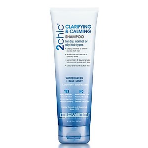 GIOVANNI 2chic Clarifying & Calming Shampoo - 8.5 oz, Lemon Balm & Squalane, Color Safe, Paraben-Free, Sulfate-Free, Vegan Friendly