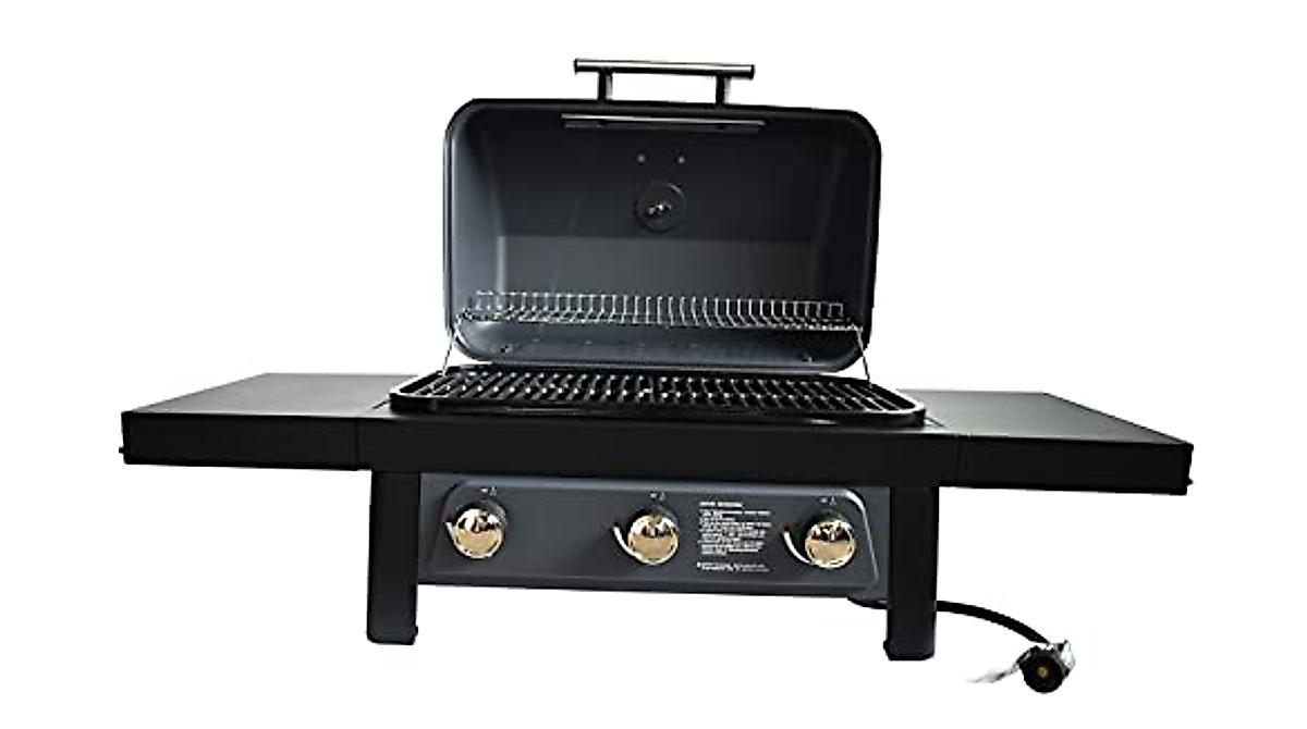 Brand-Man Bronco 3 Burner Propane Grill - Perfect for Tailgating