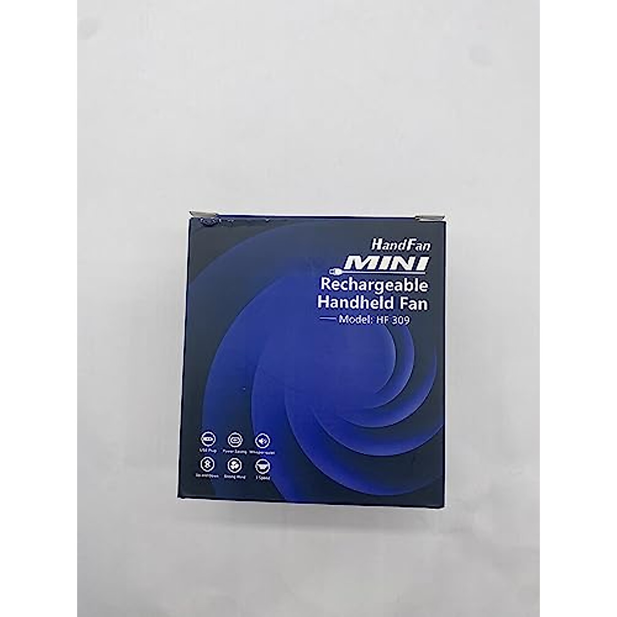 HandFan Portable Handheld Fan, Mini Personal Fan, Battery Operated Cooling Rechargeable Fan, 180° Foldable Small Hand Fan, USB Powered, for Home, Office, Outdoor, Hiking, Travel, Stroller