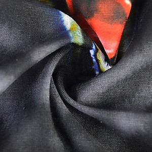 Obacle Motorcycle Face Mask Sun UV Dust Wind Protection Tube Mask Seamless Bandana Face Mask for Men Women Bike Riding Cycling Biker Fishing Outdoor Festival (Wolf Open Mouth Big Blue Nose)