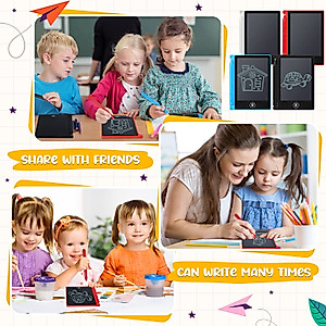Nezyo 16 Pieces 4.5 Inch Mini LCD Writing Tablet Electronic Doodle Board for Colorful Drawing Tablet Erasable Writing Pad Reusable Learning Gift for Girls Boys (Mix Colors)