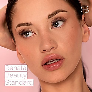 RB RENATA BEAUTY False Bottom Lashes – 120pcs Lower Lashes – Premium Individual Eyelashes Short 5mm/6mm – Synthetic Fiber – Faux Individual Extensions with Invisible Flat Band – Matte Black