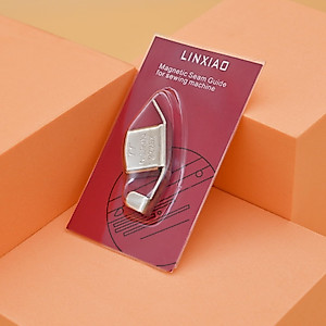 Seam Guide Ruler and Magnetic Seam Guide for Sewing Machine,1/8” to 2” Straight Line Hems Sewing Ruler of Sewing Products for Sewing Gauge, Includes 1/4” Pivot Point and 45 Degree Trim Line