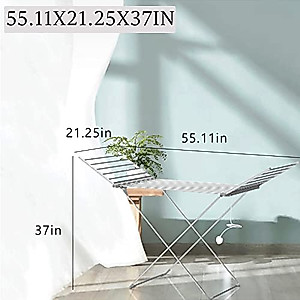 Electric Clothes Airer Dryer Rack heated drying rack for clothes heated drying rack Household folding portable electric heating drying rack constant temperature baby landing clothes drying airfoil