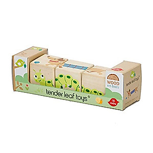 Tender Leaf Toys - Educational Twisting Toy - My First Baby Wooden Puzzle Game - Early Learning to Develop Strategic Thinking and Fine Motor Skills for Children 18M+ (Twisting Cubes)