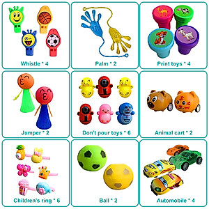 Party Favors for Kids, 64 Pcs Easter Small Toys Prizes Bulk, Easter Basket Goodie Bag Stuffers, Pinata Easter Egg Fillers, Treasure Box Toys for Classroom, Prize Box Birthday Gift Bag Student Rewards