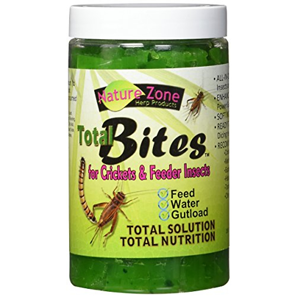 Nature Zone SNZ54511 Feeder Insects Total Bites Soft Moist Food with Spirulina, 9-Ounce