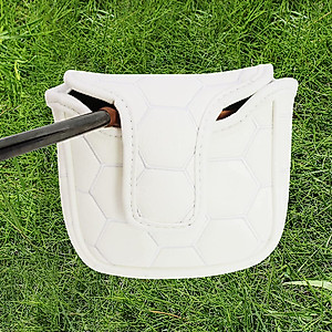 PINMEI Golf Mallet Putter Head Cover Mallet Headcovers Magnetic Club Cover Perfect for Scotty Cameron Odyssey Taylormade Ping (4.7×6 inches)