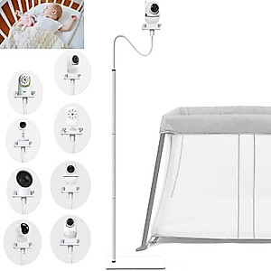 Baby Monitor Mount Floor Stand Holder Compactible with Infant Optics DXR-8 Pro,Nanit Pro,Vetch,eufy,Momcozy BM01,HelloBaby HB6550/66/248,UKSUP,ANMEATE SM935E,Arlo,VAVA,Baby Monitor with a Screw Hole