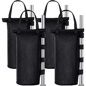Industrial Gazebo Weights 600D, Set of 4 Gazebo Weights for Gazebos, PVC Inner Coating, Sand Bag for Pop-Up Tent, Canopy or Parasol