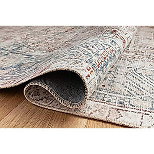 Chris Loves Julia x Loloi Jules JUL-07 Natural / Ocean Oriental Area Rug 7'-6" x 9'-6"