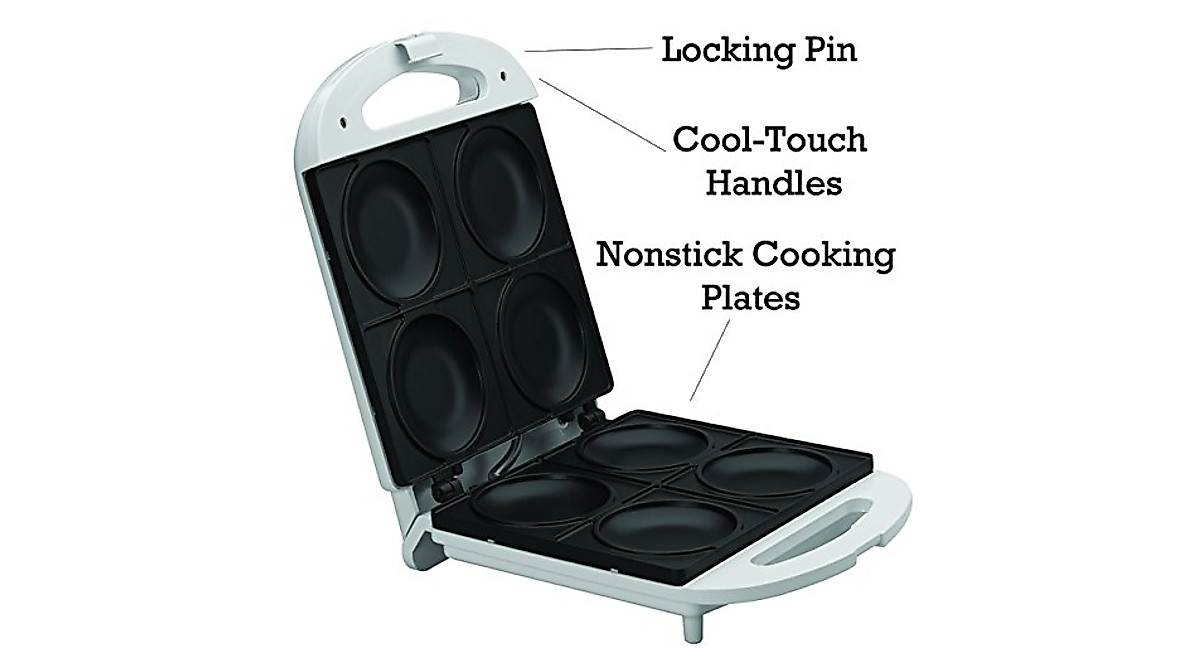 IMUSA USA 4-Slot Electric Arepa Maker for Perfect Breakfasts