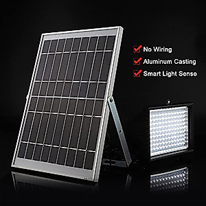 PBOHUZ Solar Light - 108 LED Solar Light for Home Garden Yard Business Sign Parking Lot