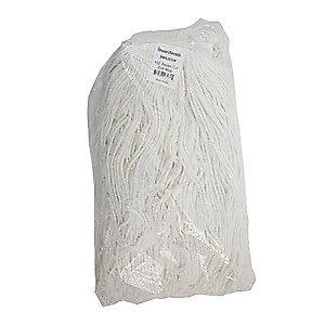 Boardwalk BWK2032RCT No. 32 Rayon Cut-End Wet Mop Head - White (12/Carton)