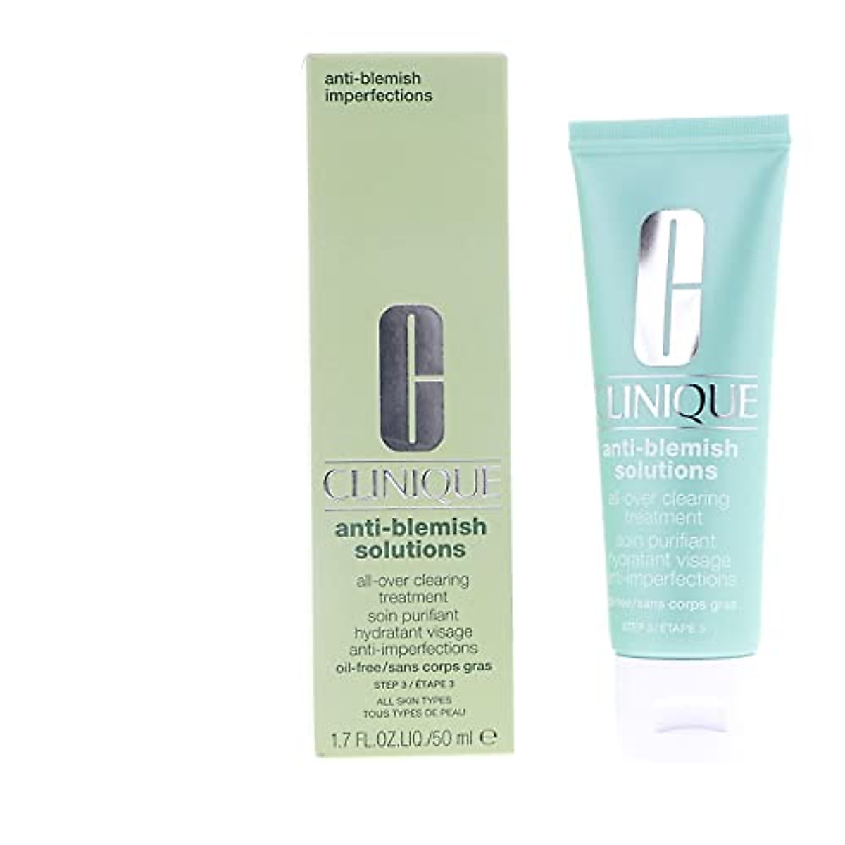 Clinique Acne Solutions All Over Clearing Facial Treatment Oil-Free 1.7 Ounce