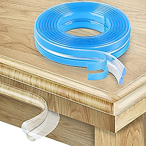 Corner Protector Baby Proofing,Clear Corner Protectors,Furniture Corner Guard & Edge Safety Bumpers, 6.6ft(2M) Soft Edge Protector with Upgraded Pre-Taped Strong Adhesive for Furniture&Sharp Corners