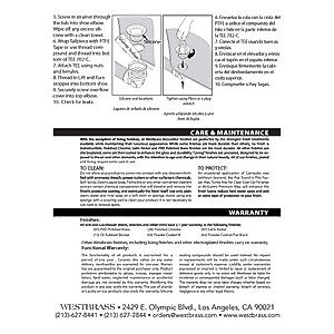 Westbrass 14" Brass Twist & Close Bath Waste & Overflow with 2-Hole Faceplate, Matte Black, D321-62