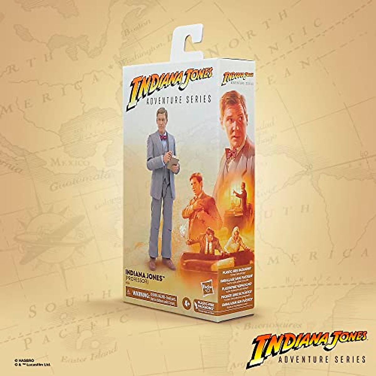 Indiana Jones and The Last Crusade Adventure Series (Professor) Toy, 6-Inch Action Figures, Kids Ages 4 and Up
