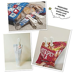 Plastic Clothespins Laundry Clothes Pins-24 Pack, Traceless Clothes Pegs, Bag Clips, Food Package Clip, with Cute Cat Claw Pattern