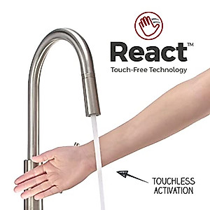 Pfister Stellen Touchless Kitchen Faucet with Pull Down Sprayer, Single Handle, High Arc, Stainless Steel Finish, LG529ESAS