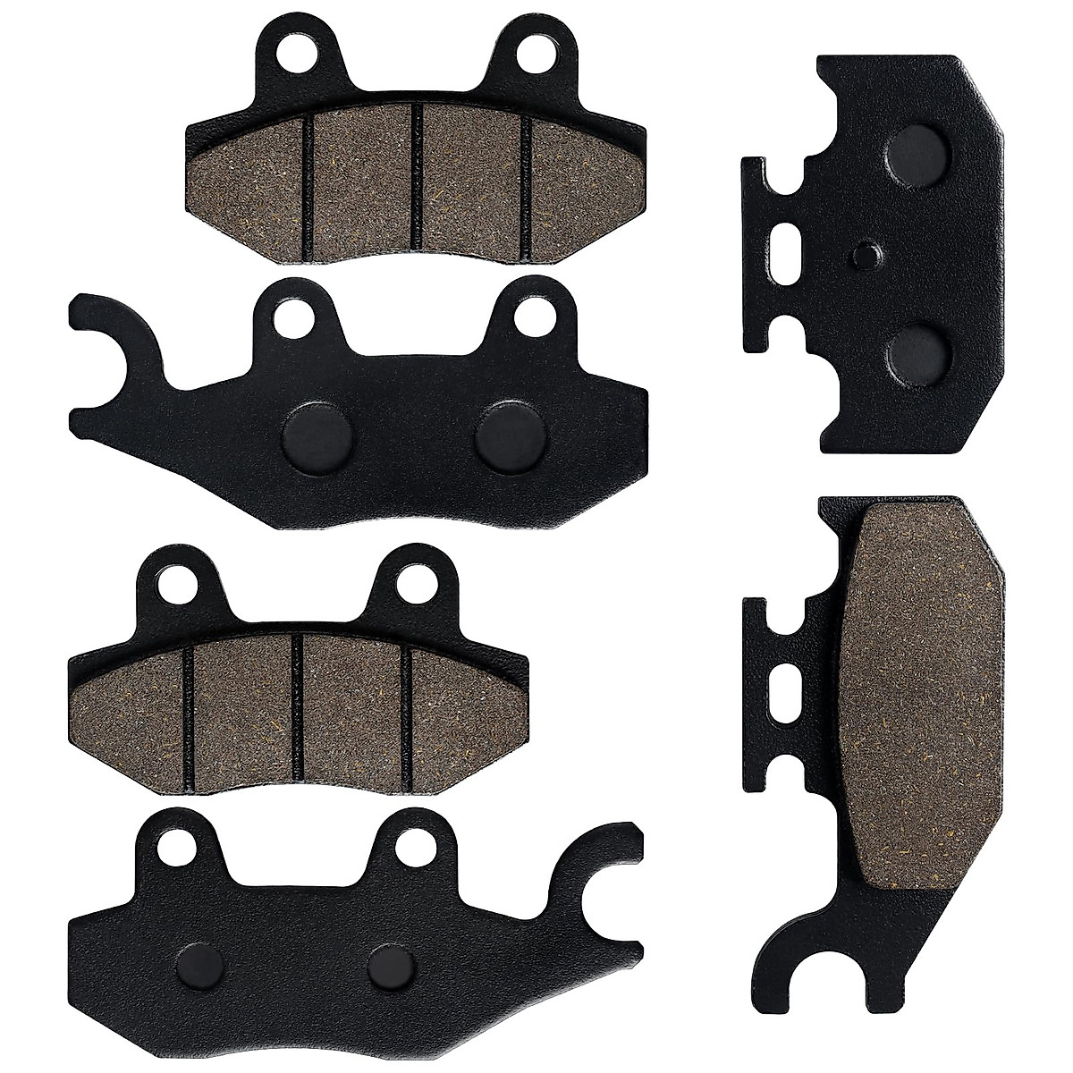 LOCOPOW Brake Pads Rhino 660 700 Front and Rear Compatible with Yamaha Rhino 660 YXR660 4x4 2004-2007 / Raptor 700 700R YFM700 2006-2012 / Rhino 450 YXR450 4x4 2006-2009