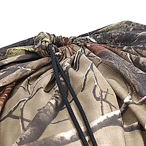 VISI-ONE Realtree All Purpose Camo Heavy Duty Large Laundry Bags 1 Pack 27" x 27" Inch Drawstring Travel Organizer Bag Hamper Basket Camp Home Dorm Tear Resistant Dirty Cloth Storage Camouflage