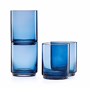 Lenox Tuscany Classics Stackable 4-Piece Tall Glasses Everyday Drinkware (each or set), HIGHBALL, NO COLOR