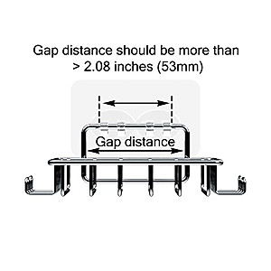 STARICH Sponge Holder Adhesive Replacement Hooks, Soap Dish Adhesive Strips, Toothbrush Holders Sticker, Kitchen Sink Caddy Adhesive Hooks, Shower Wall Mounts Tape Sticky Pads Clear Clips 4 Pack