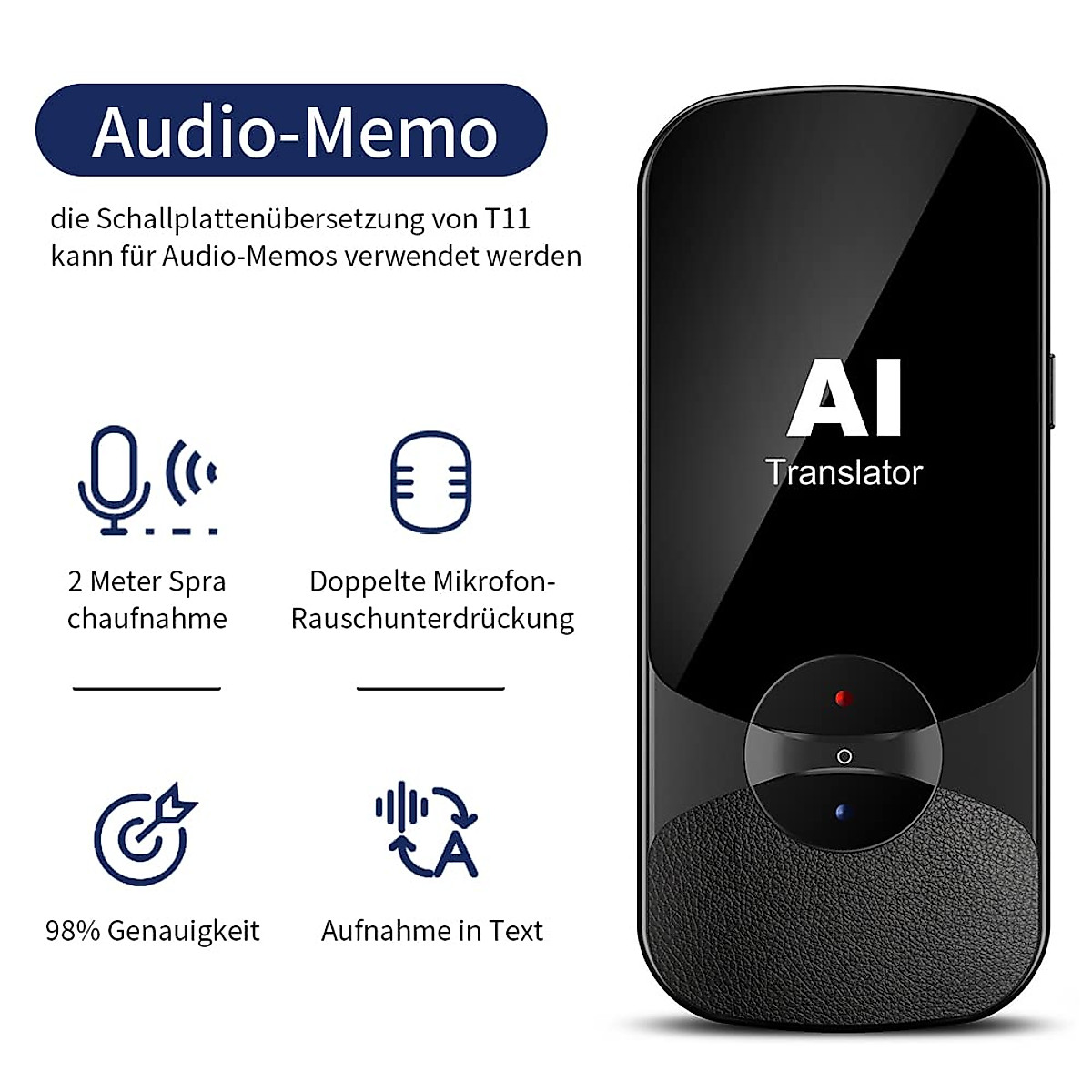 Language Translator Device Supports Offline Translation Assistance Super Accuracy Online Translation Audio Memo Camera Translation,106 Languages Two Way Translation for Travelling Learning Business