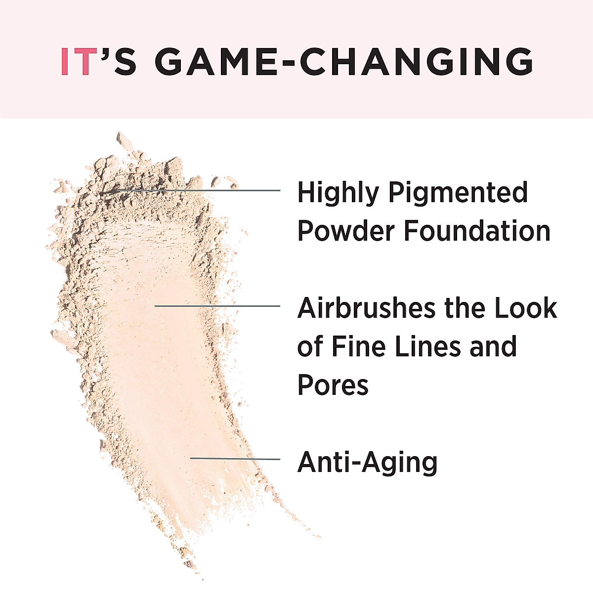 IT Cosmetics Celebration Foundation, Fair (W) - Full-Coverage, Anti-Aging Powder Foundation - Blurs Pores, Wrinkles & Imperfections - With Hydrolyzed Collagen & Hyaluronic Acid - 0.3 oz Compact