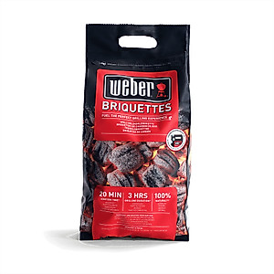 Weber 17590168, Black, Briquettes, 30 x 20 x 17 cm | 17590, 4-kilograms