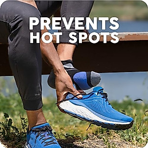 Balega Ultraglide Cushioning Performance No Show Athletic Running Socks for Men and Women (1 Pair), Lake Blue/Grey Heather, Small