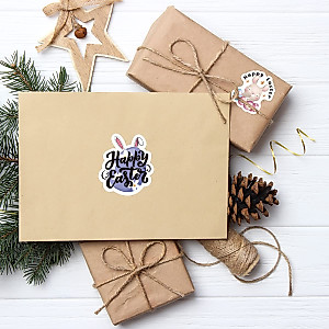 200 PCS Happy Easter Bunny Stickers,Cute Small Business Envelopes Stickers for Handmade Goods/Bags Business Packages,Easter Day Theme Small Shop Business Stickers for Envelopes Seals -Egg