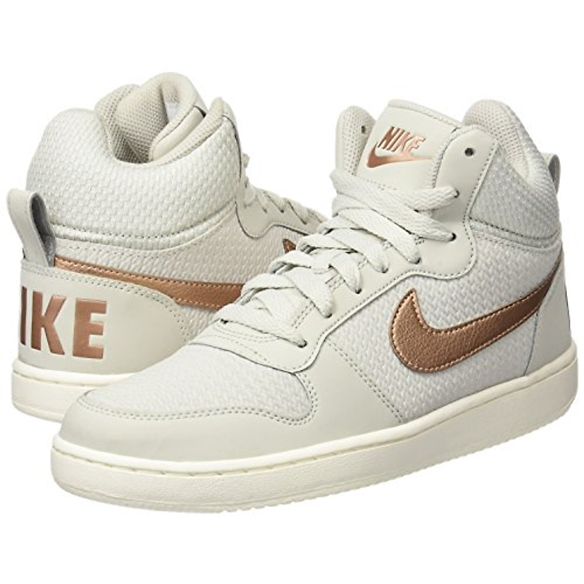 NIKE Women's Sneaker Fitness Shoes, White Light Bone Metallic Red Bronze Sail, 9