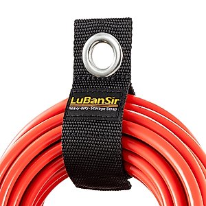 LuBanSir 9 Pack Extension Cord Holder, 10" Hook and Loop Heavy Duty Storage Strap for Cords, Rope, Hose, RV, Boat and Garage Organizers and Storage (Medium)