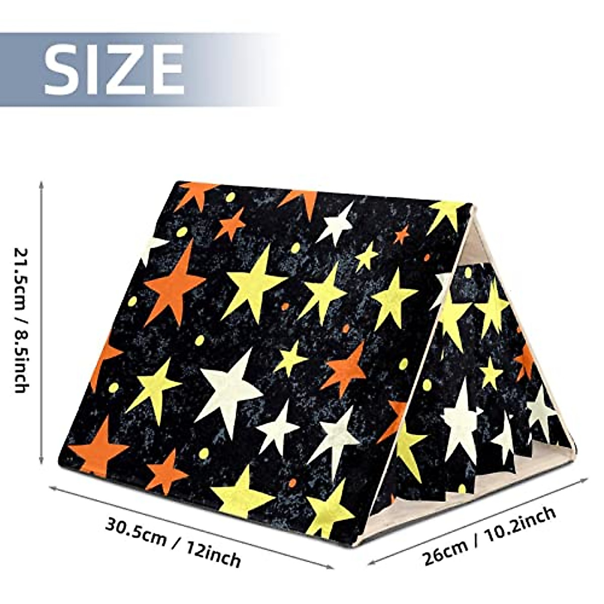 enheng Small Pet Hideout Stras Christmas Hamster House Guinea Pig Playhouse for Dwarf Rabbits Hedgehogs Chinchillas