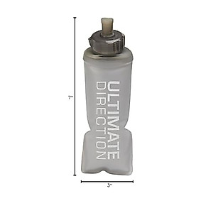 Ultimate Direction Body Bottle V3 - Soft Sided Water Bottle for Running, Marathons, Backpacking, 500mL Volume, BPA Free, Hot or Cold Compatible